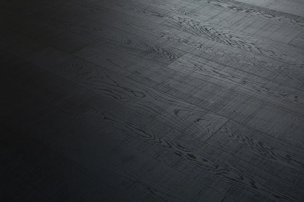 Nero Segato | Jet Black European Oak Engineered Wood Flooring